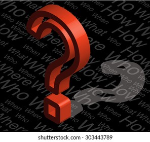 Illustration Info Graphic Question Mark Concept Stock Vector (Royalty ...