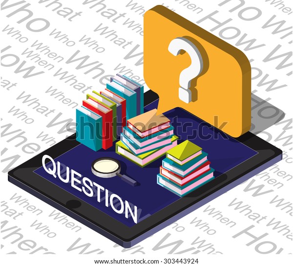 Illustration Info Graphic Question Mark Concept Stock Vector (Royalty ...