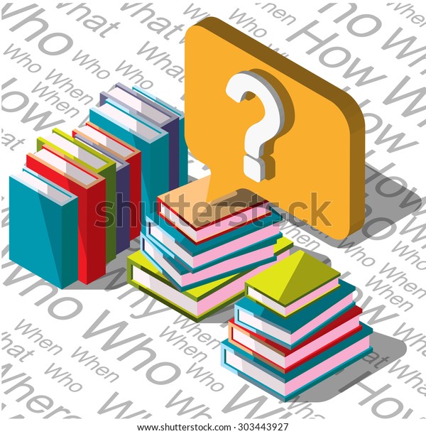 Illustration Info Graphic Question Mark Concept Stock Vector (Royalty ...