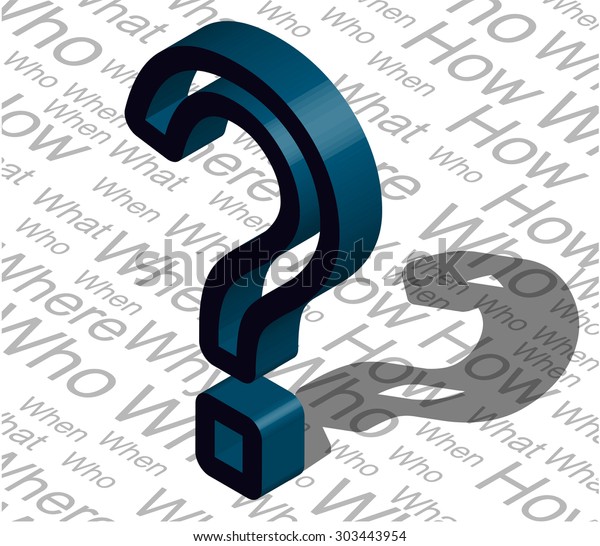 Illustration Info Graphic Question Mark Concept Stock Vector (Royalty ...