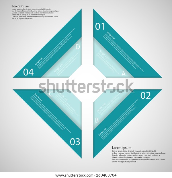 Illustration Infographic Consists Four Separate Parts Stock Vector ...