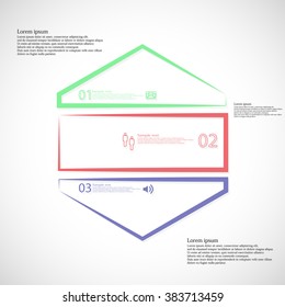 Illustration Infographic Shape Hexagon Which Divided Stock Vector ...