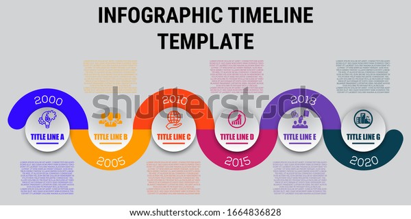 Illustration Infographic Timeline Template Titleelements Creativeshapes ...