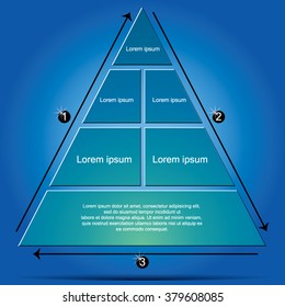 Illustration Infographic Triangle Element Template On Stock Vector ...