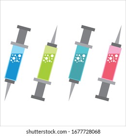 Illustration Injection Drug Vector Stock Vector (Royalty Free ...