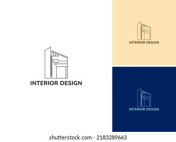 Illustration Interior Design Simple Logo Vector Stock Vector (Royalty ...