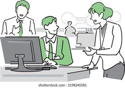 Illustration Internal Communication Stock Vector (Royalty Free ...
