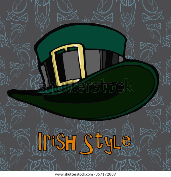 Illustration Irish Hat Background Stock Vector (Royalty Free) 357172889 ...