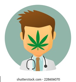 Illustration Isolated Avatar Marijuana Leaf 库存矢量图（免版税）228606073 ...