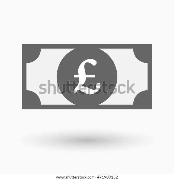 Illustration Isolated Bank Note Icon Pound Stock Vector (Royalty Free ...