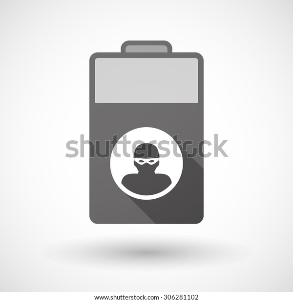 Illustration Isolated Battery Icon Thief Stock Vector (Royalty Free ...