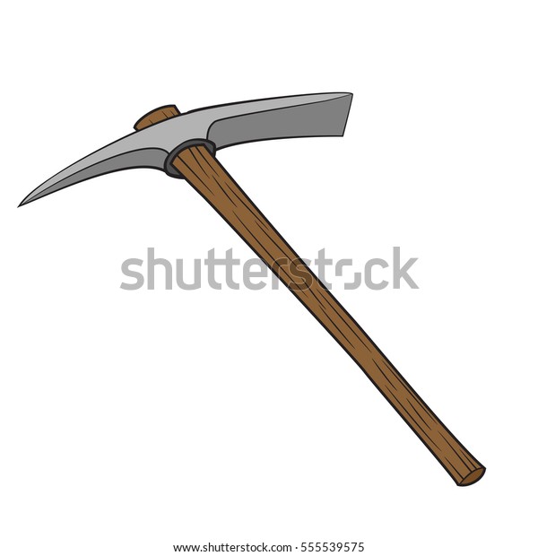 Illustration Isolated Cartoon Pick Axe Vector Stock Vector (Royalty ...