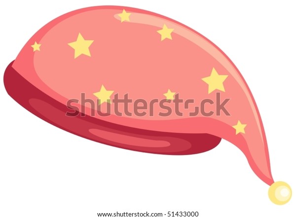 Illustration Isolated Cartoon Sleeping Hat On Stock Vector (Royalty ...