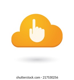 Illustration Isolated Cloud Icon Hand Stock Vector (Royalty Free ...