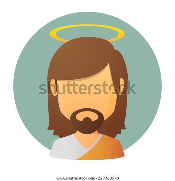 Illustration Isolated Jesus Faceless Avatar Stock Vector (Royalty Free ...