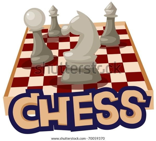 Illustration Isolated Letter Chess On White Stock Vector (Royalty Free ...