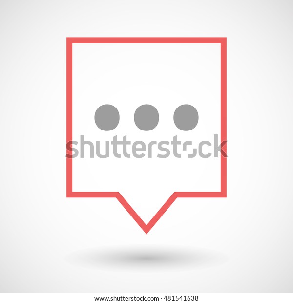 Illustration Isolated Line Art Tooltip Icon Stock Vector (Royalty Free ...