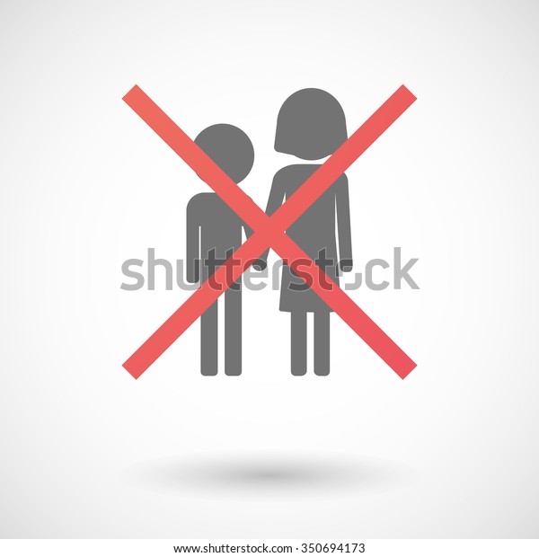 Illustration Isolated Not Allowed Cross Icon Stock Vector (Royalty Free ...