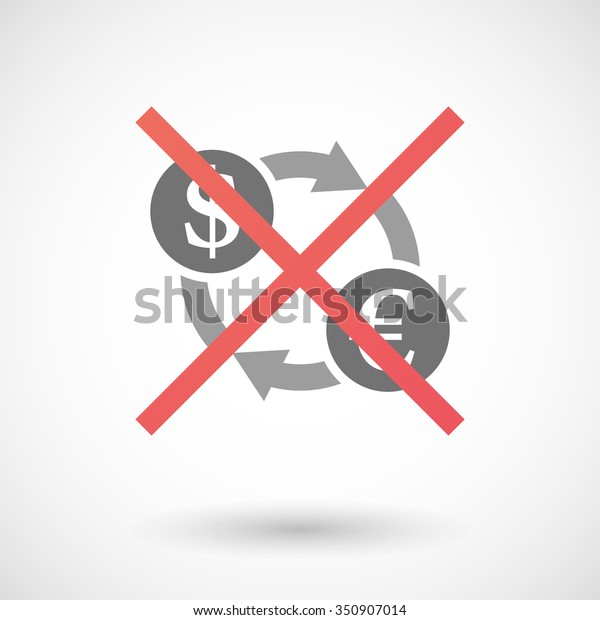 Illustration Isolated Not Allowed Cross Icon Stock Vector (Royalty Free ...