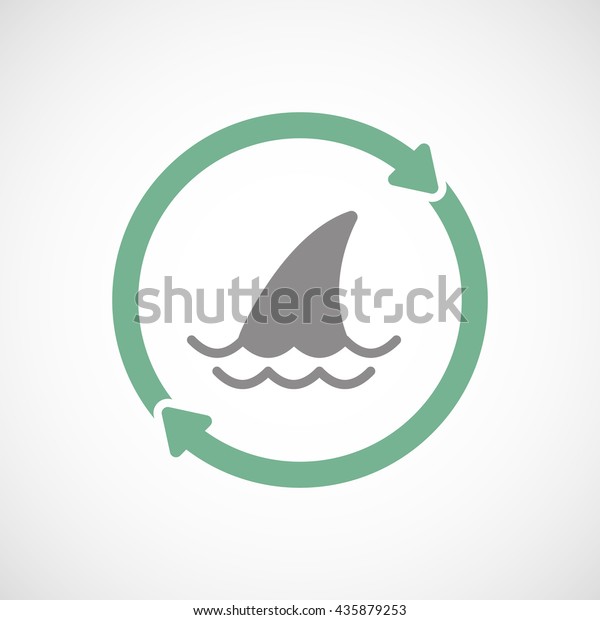 Illustration Isolated Reuse Line Art Sign Stock Vector (Royalty Free ...