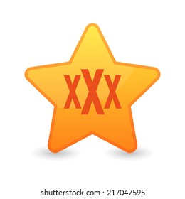 Illustration Isolated Star Triple X Sign Stock Vector (Royalty Free ...