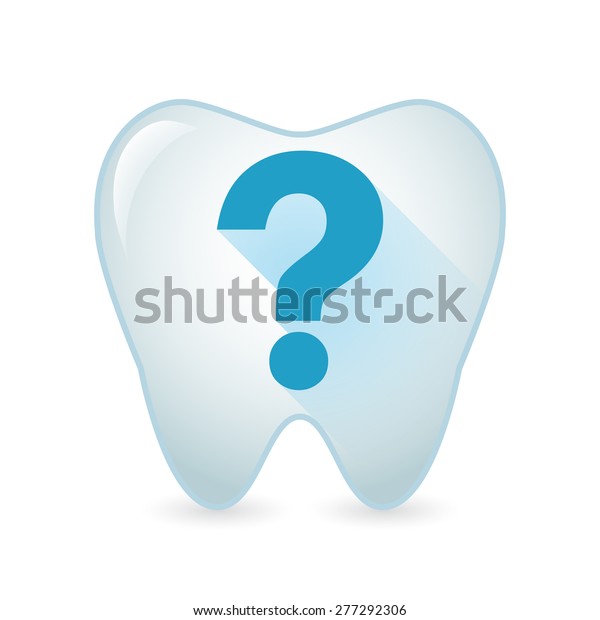 Illustration Isolated Tooth Icon Question Sign Stock Vector (Royalty ...