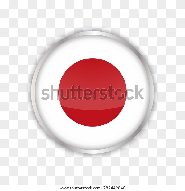 Illustration Japan Flag Isolated Transparent Background Stock Vector ...