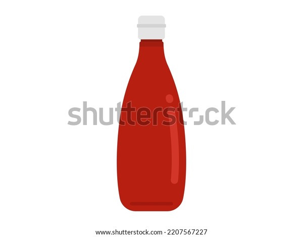 Illustration Ketchup Bottle Container Stock Vector (Royalty Free ...