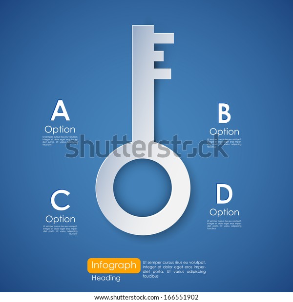 Illustration Key Success Infograph Stock Vector (Royalty Free) 166551902