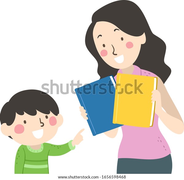 Illustration Kid Boy Choosing Between Two Stock Vector (Royalty Free ...