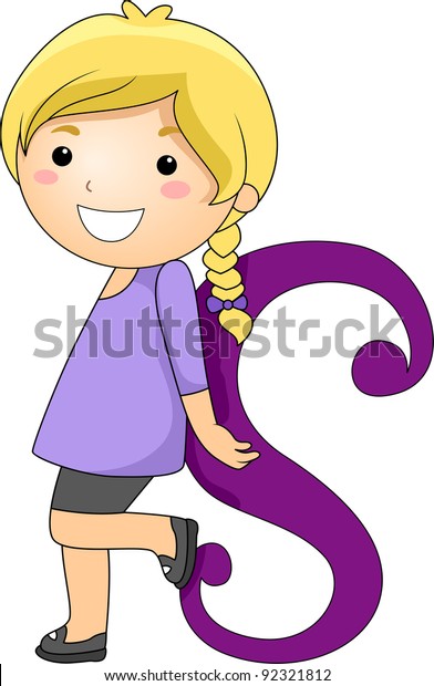 Illustration Kid Leaning Against Letter S Stock Vector (Royalty Free ...