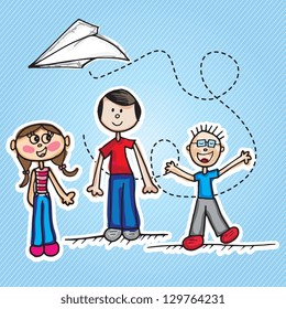 Illustration Kids Icons Kids Groups Vector Stock Vector (Royalty Free ...