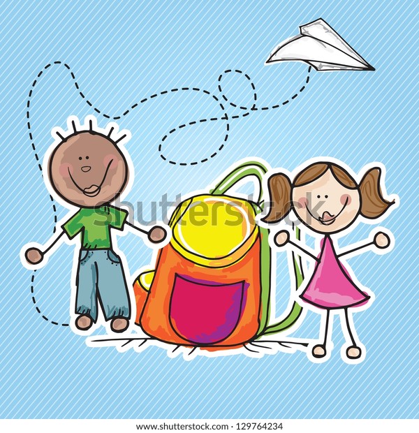Illustration Kids Icons Kids Groups Vector Stock Vector (Royalty Free ...