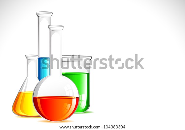 Illustration Laboratory Apparatus Colorful Solution Stock Vector ...
