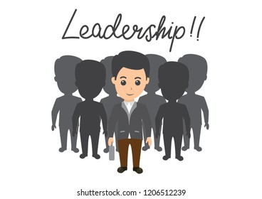 Illustration Leadership Stock Vector (Royalty Free) 1206512239 ...