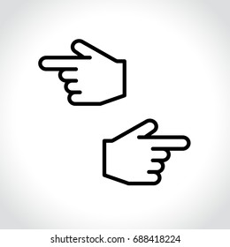Illustration Left Right Indicator Icons Stock Vector (Royalty Free ...