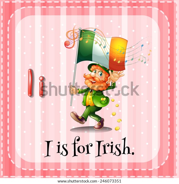 Illustration Letter Irish Stock Vector (Royalty Free) 246073351 ...