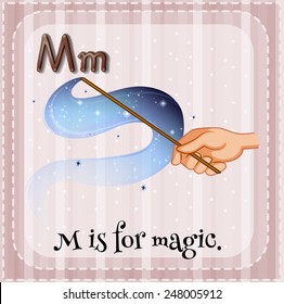 Illustration Letter M Magic Stock Vector (Royalty Free) 248005912 ...
