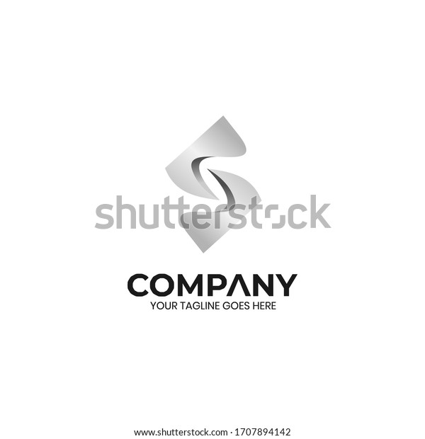 Illustration Letter S Logo Silver Color Stock Vector (Royalty Free ...