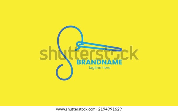 Illustration Letter S Needle Thread Initial Stock Vector (Royalty Free ...