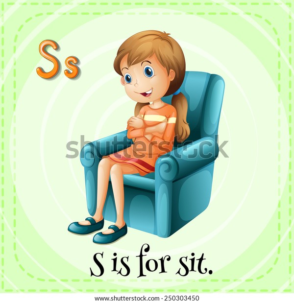 Illustration Letter S Sit Stock Vector (Royalty Free) 250303450 ...