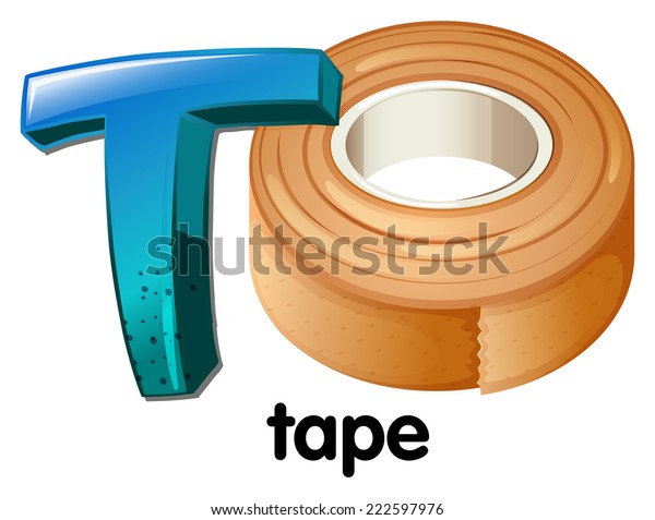 Illustration Letter T Sample Word Stock Vector (Royalty Free) 222597976 ...