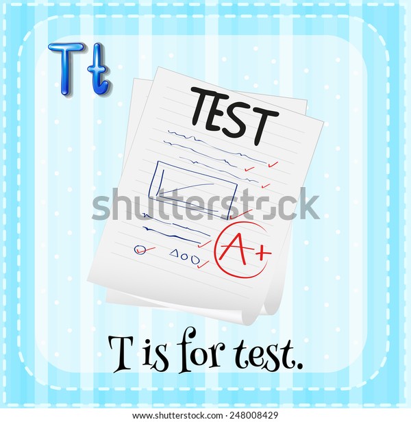Illustration Letter T Test Stock Vector (Royalty Free) 248008429 ...