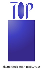 Illustration Letter Top Stock Vector (Royalty Free) 1836079366 ...