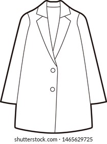 Illustration Line Drawing Clothes Stock Vector (Royalty Free ...
