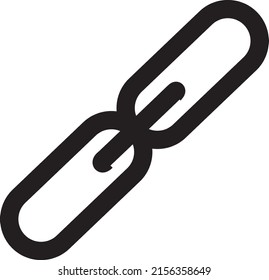 Illustration Link Icon On White Background Stock Vector (Royalty Free ...