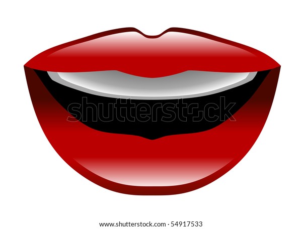 Illustration Lips Talking Icon Clipart Stock Vector (Royalty Free ...