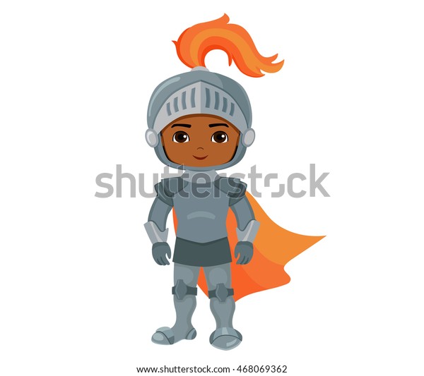 Illustration Little Knight Stock Vector (Royalty Free) 468069362 ...