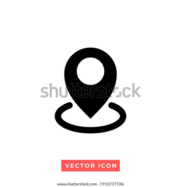 Illustration Location Icon Vector Symbol: เวกเตอร์สต็อก (ปลอดค่า ...