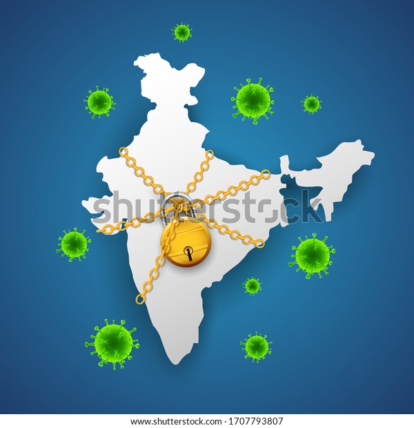 illustration de Lock on India Carte : image vectorielle de stock (libre ...